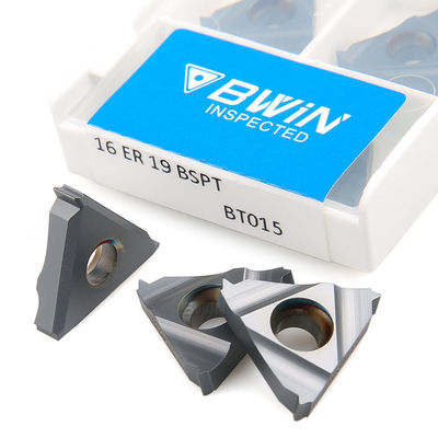 BSPT 11 19 Carbide Lathe Insert Wear Resistance Thread Turning Inserts